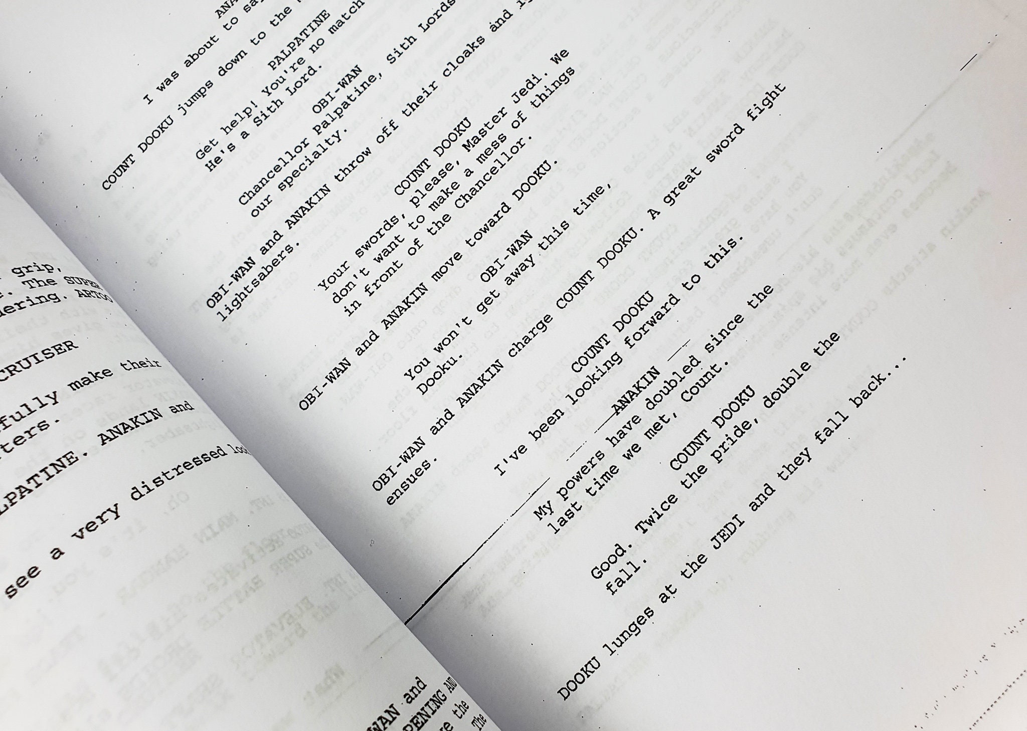 Star Wars Episode III Revenge of the Sith Movie Script Screenplay ...