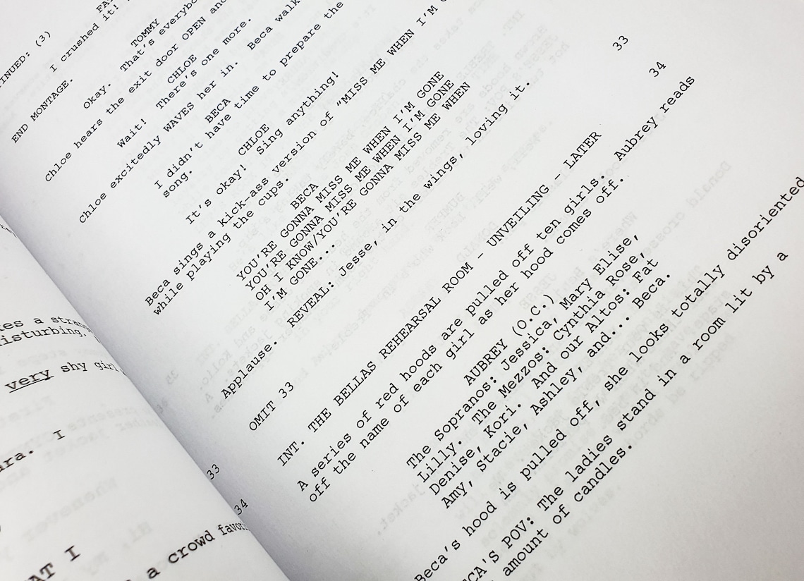 Pitch Perfect Film Movie Script Screenplay Signatures Autograph Reprint ...