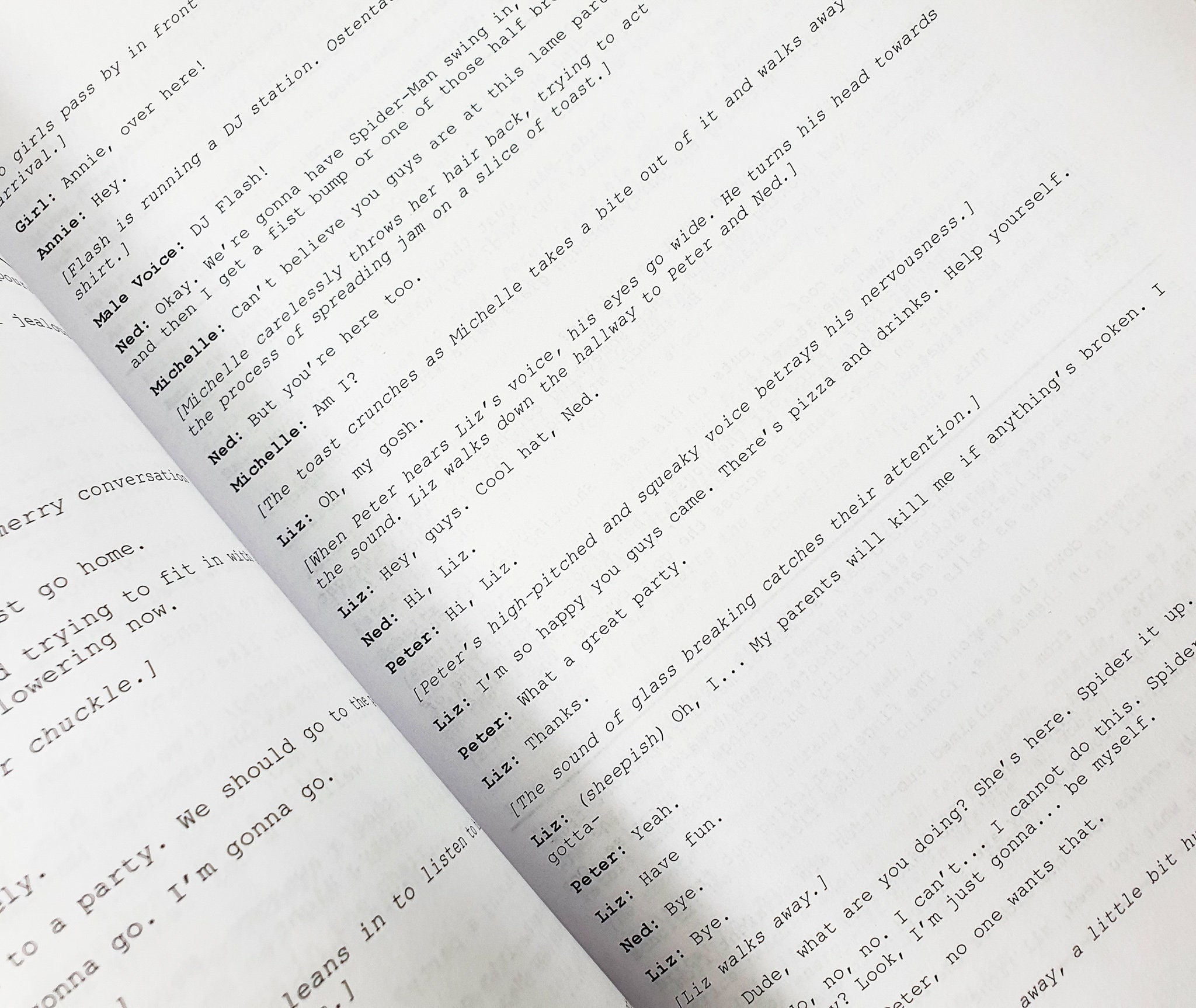 Spider-man Homecoming TV Film Script Screenplay Signatures | Etsy