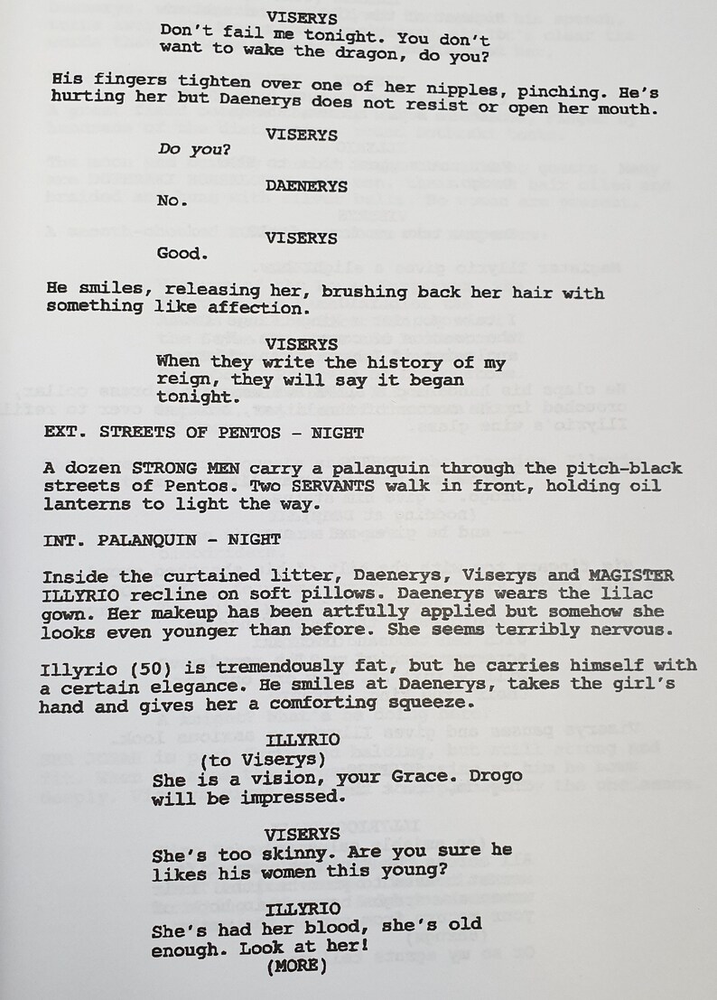 Game of Thrones TV Script with Signatures Autograph Reprint | Etsy