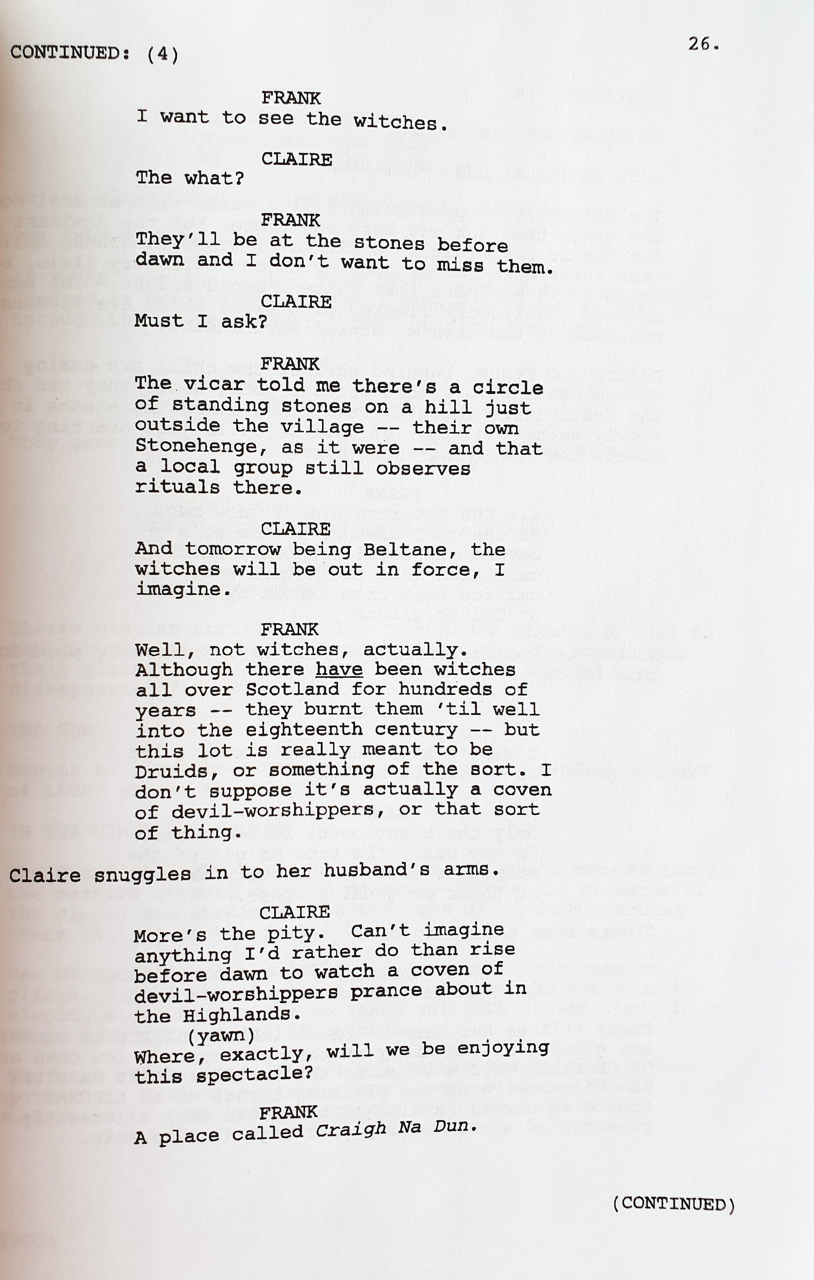 Outlander TV Pilot Script Screenplay with Signatures | Etsy