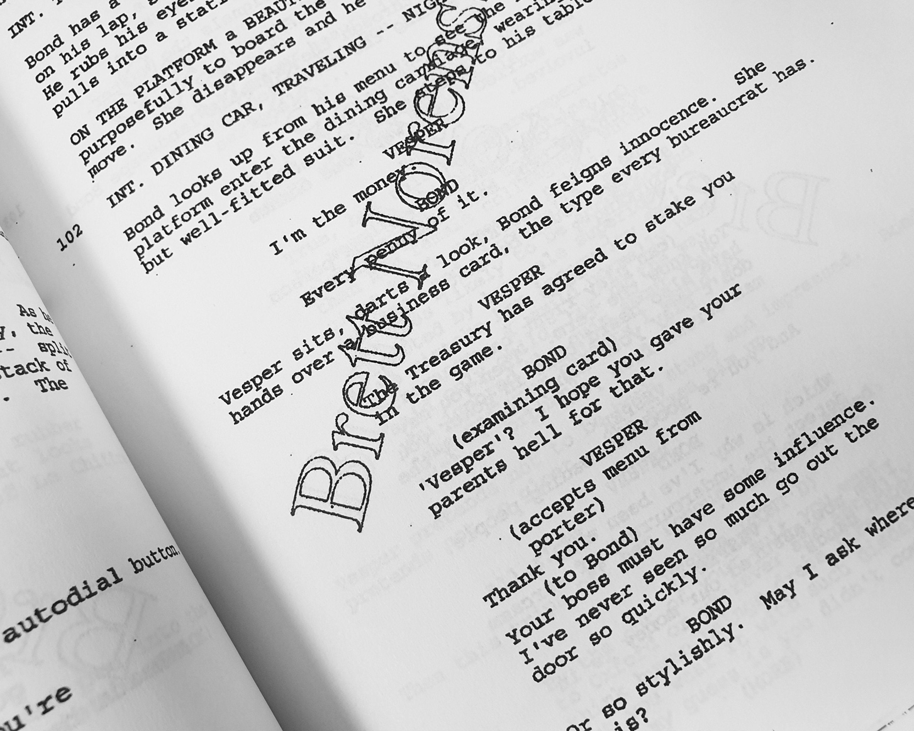 Casino Royale James Bond Film Movie Script Screenplay with | Etsy