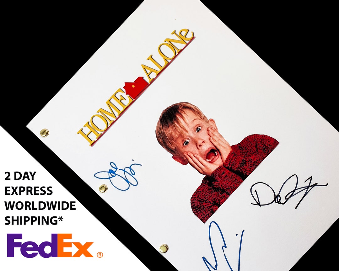 Home Alone Movie Film Script Screenplay With Signatures Autograph ...