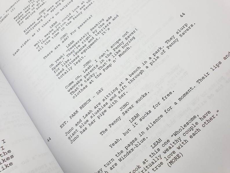 Juno Movie Script Screenplay Signatures Autograph Reprint | Etsy