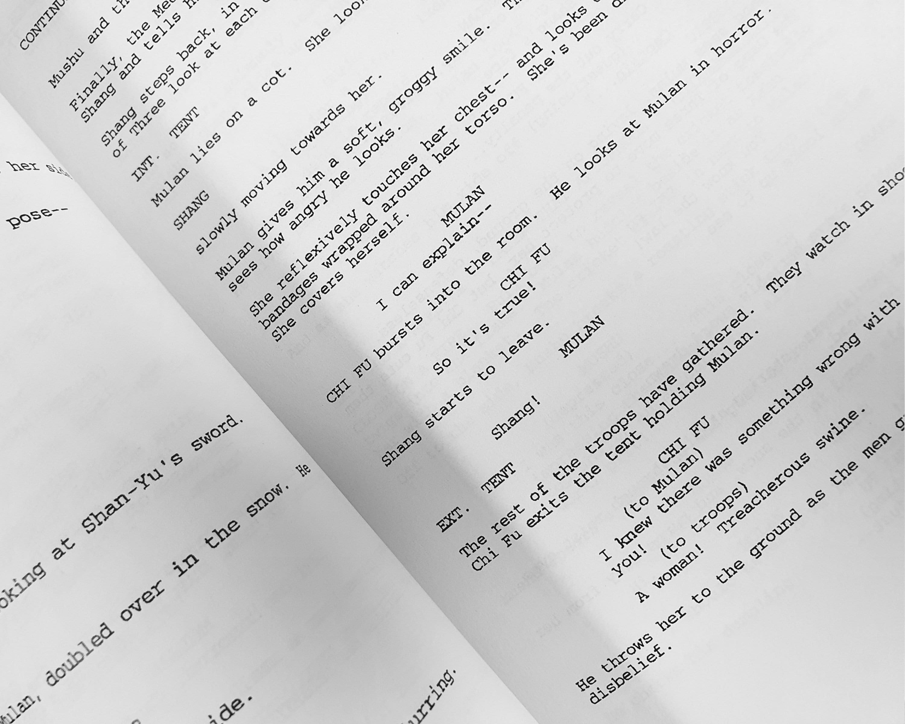 Mulan película guión guión con firmas autógrafos Reimprimir | Etsy México