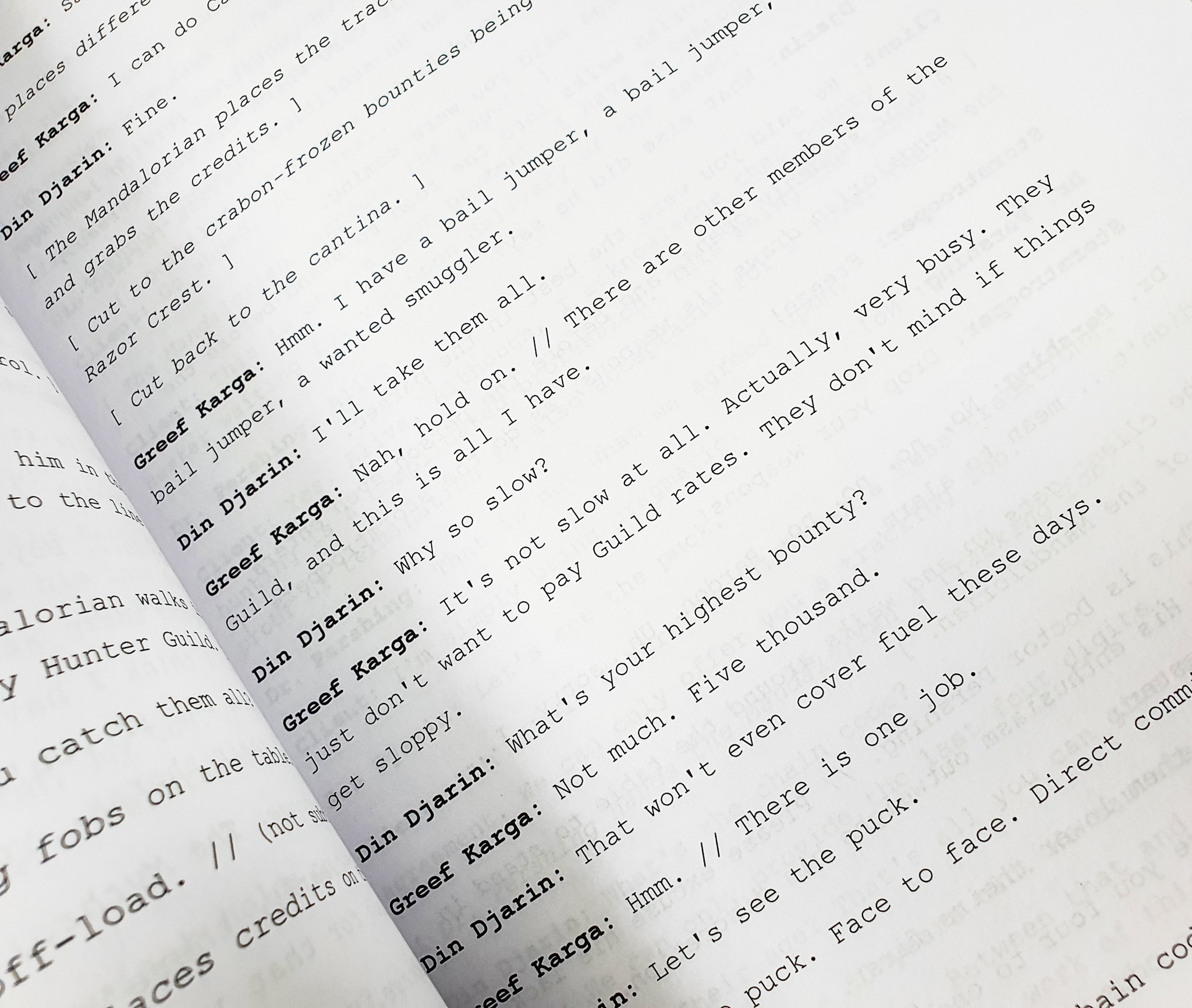 The Mandalorian TV Film Script Screenplay With Signatures | Etsy