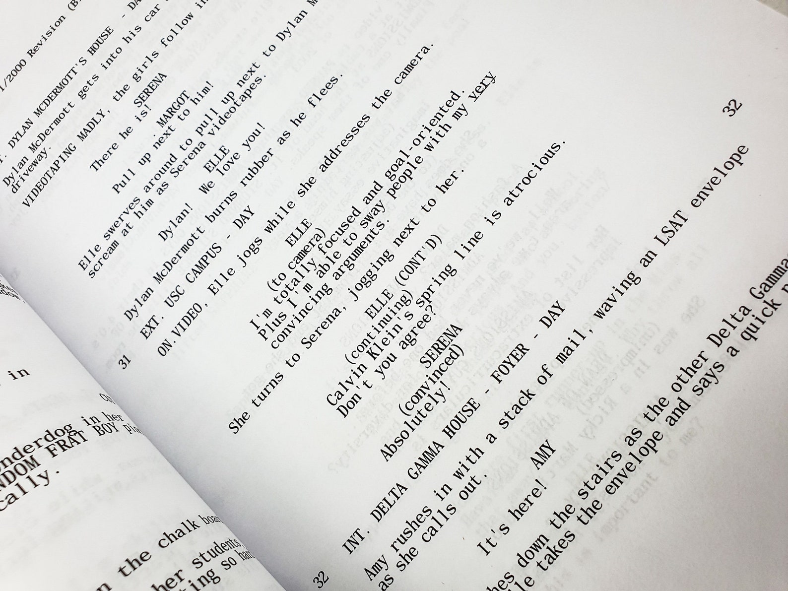 Legally Blonde Film Movie Script Screenplay Signatures - Etsy UK