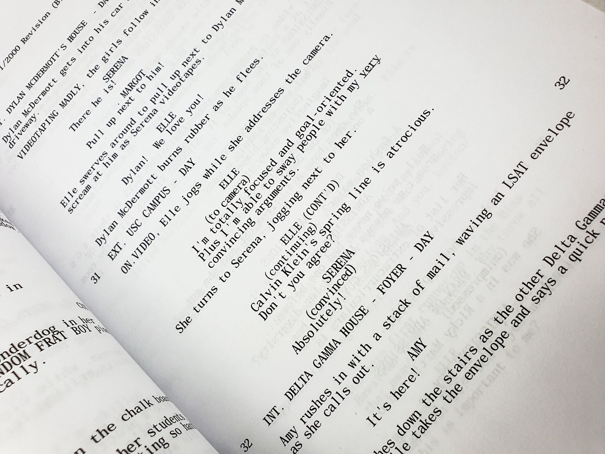 Legally Blonde Film Movie Script Screenplay Signatures - Etsy UK