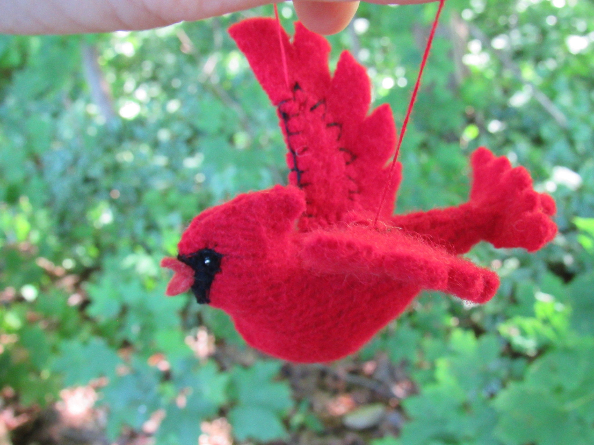 Felted Wool Cardinal Ornament Materials Kit (pattern Sold Separately ...