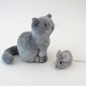 Cat and Mouse Stuffed Animal Sewing Pattern (PDF Download) - Etsy