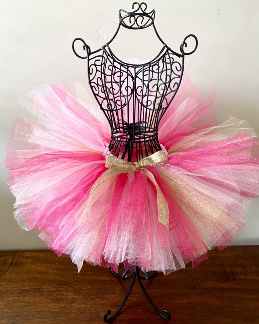 Hot Pink Tutu Pink and Gold Sparkle Tutu Newborn Tutu Baby - Etsy