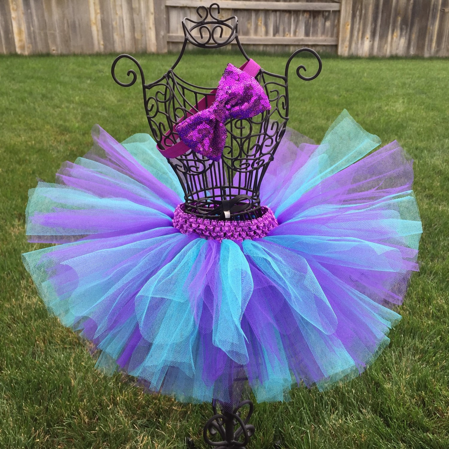 Bubble Guppies Tutu and Headband Aqua and Purple Tutu Baby | Etsy