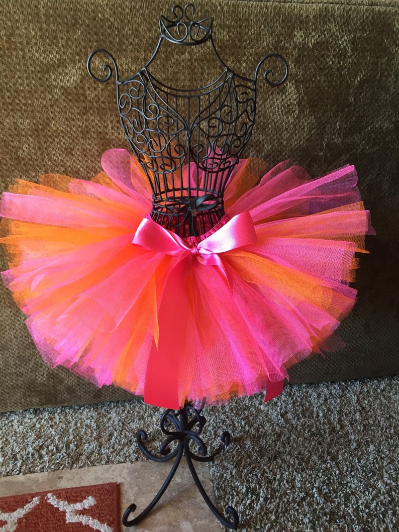 Tropical Bright Colors Tutu Pink and Orange Tutu Newborn Tutu - Etsy