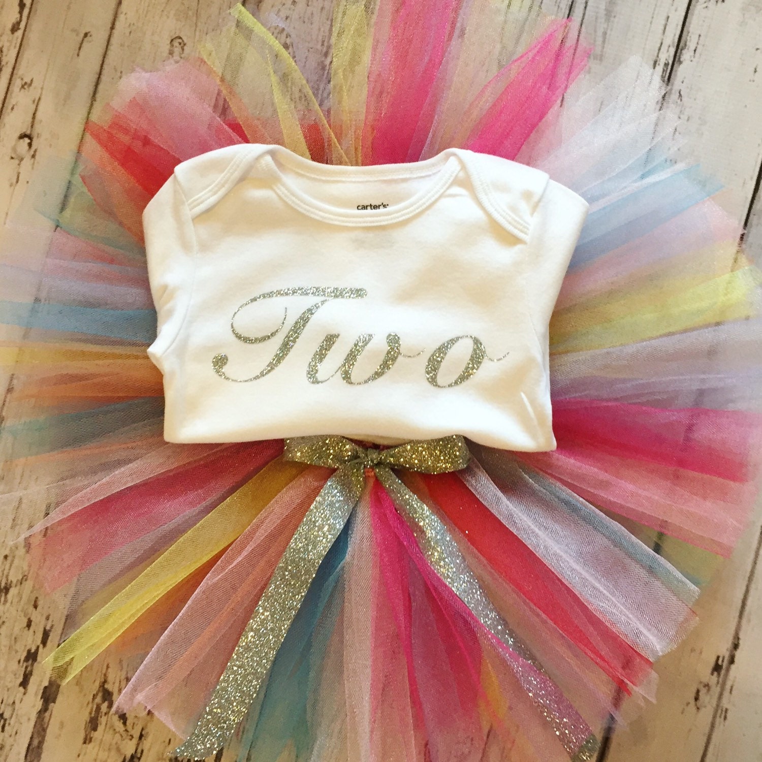 2nd Birthday Tutu Set, 2nd Birthday Outfit, Sprinkle Theme Tutu ...
