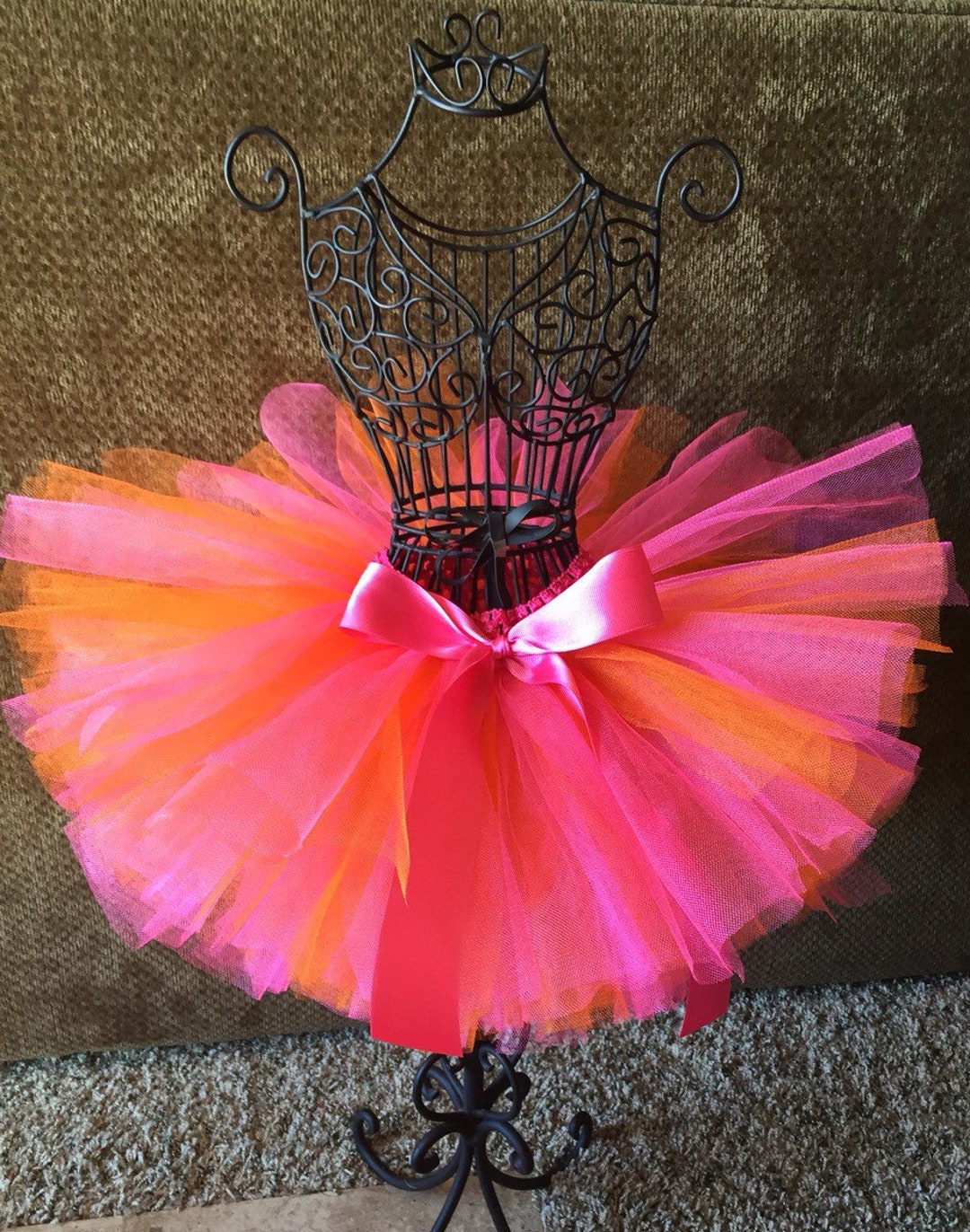 Tropical Bright Colors Tutu Pink and Orange Tutu Newborn Tutu Baby Tutu ...