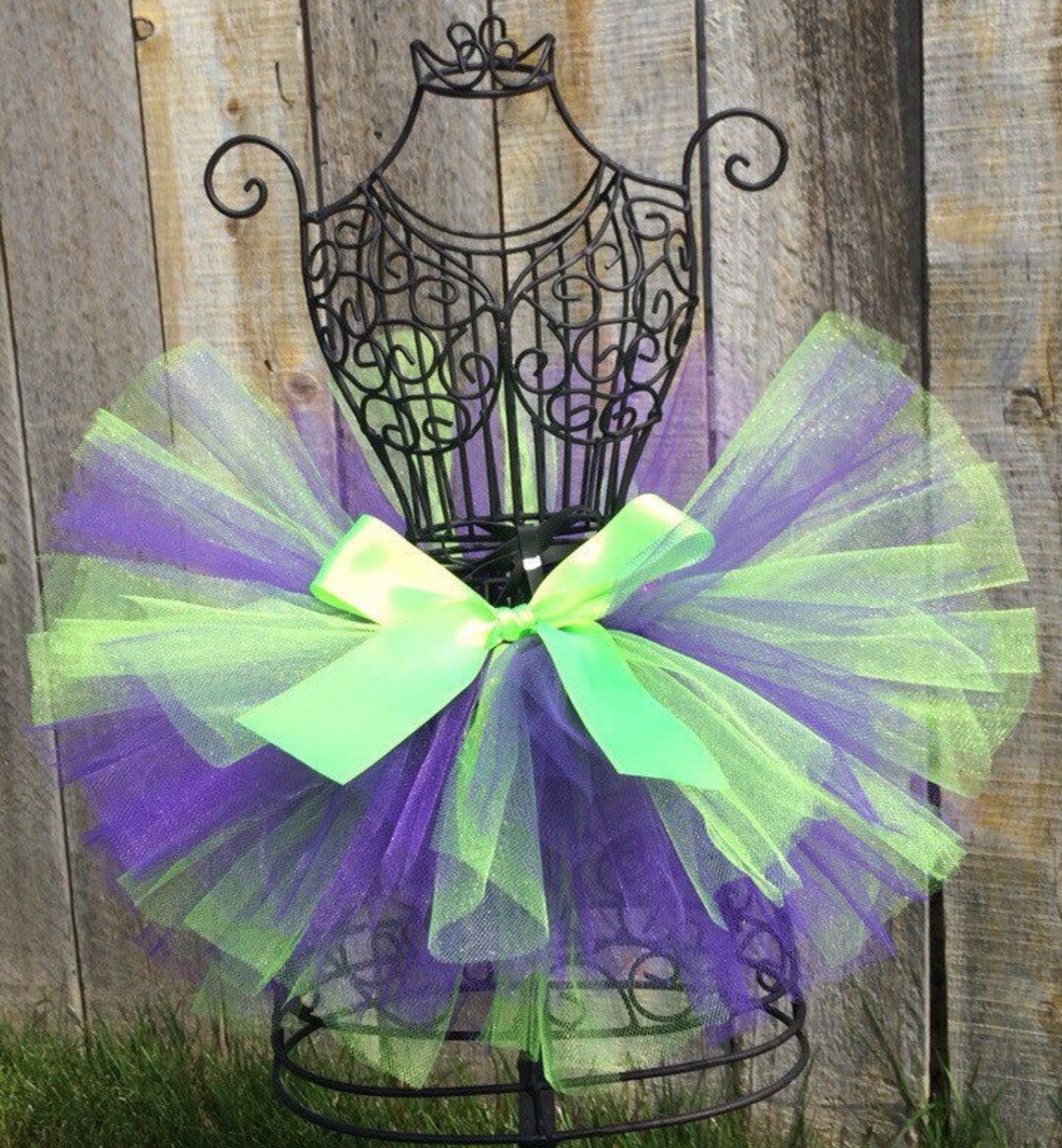Girls Purple Lime Green Tutu Purple Tutu Team Tutu Newborn Tutu Baby ...