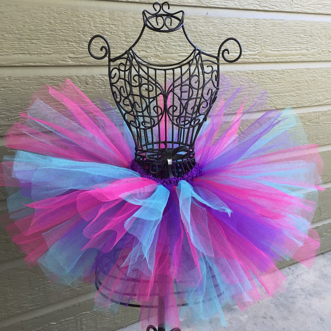 Aqua Purple Pink Tutu, Baby Tutu, Infant Tutu, Toddler Tutu, Newborn ...