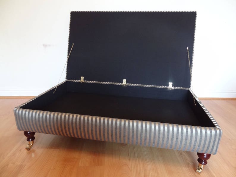 Luxury Upholstered Deep Buttoned Storage Footstool/ottoman. - Etsy UK