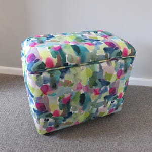 Handmade Upholstered Dressing Table Storage Stool Ottoman - Etsy