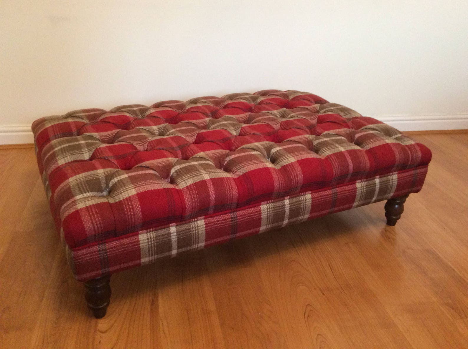 Luxurious Handmade Deep Buttoned Footstool / Coffee Table in Your Own ...