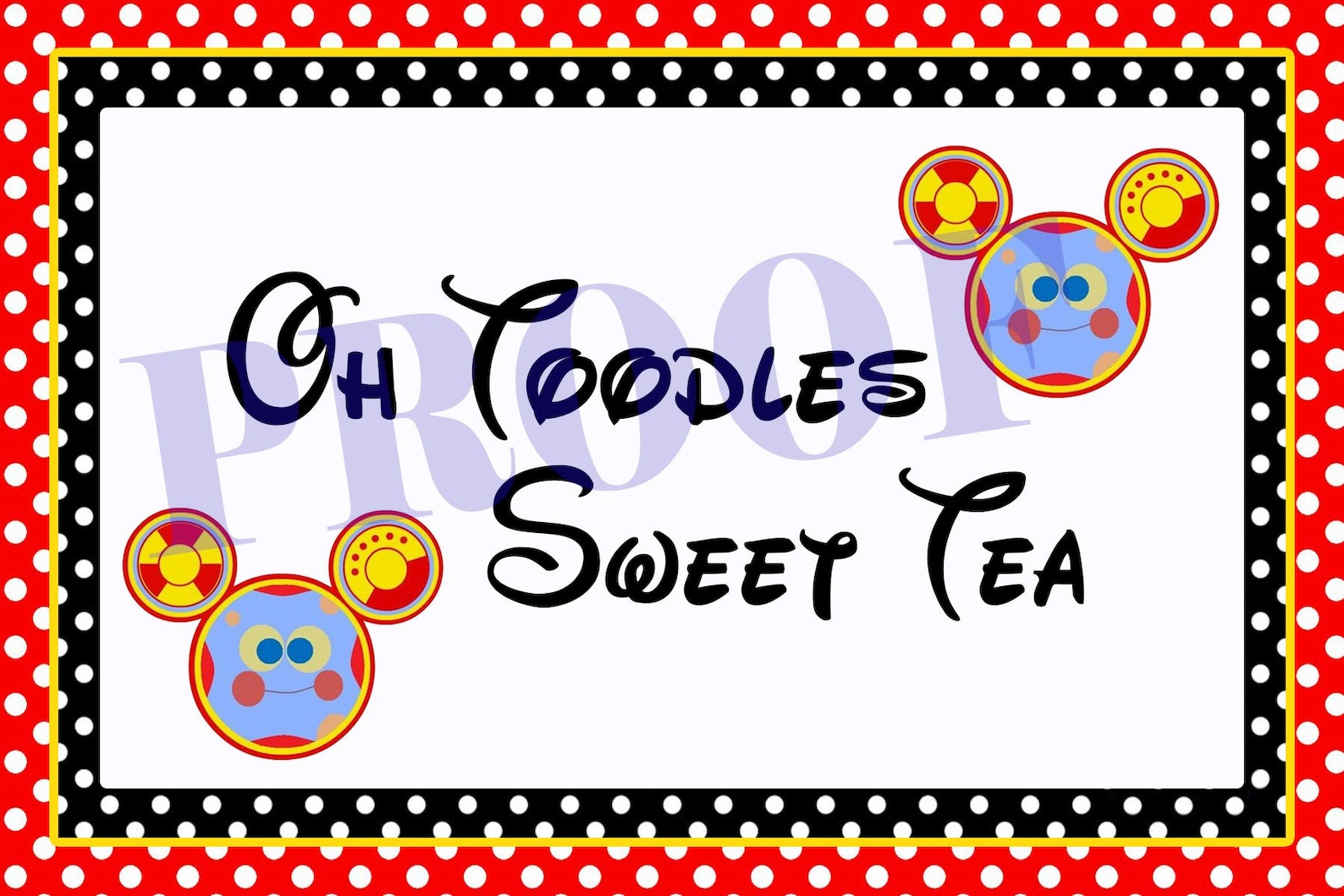 5 Disney Party Food Digital Labels Signs INSTANT DOWNLOAD - Great for ...