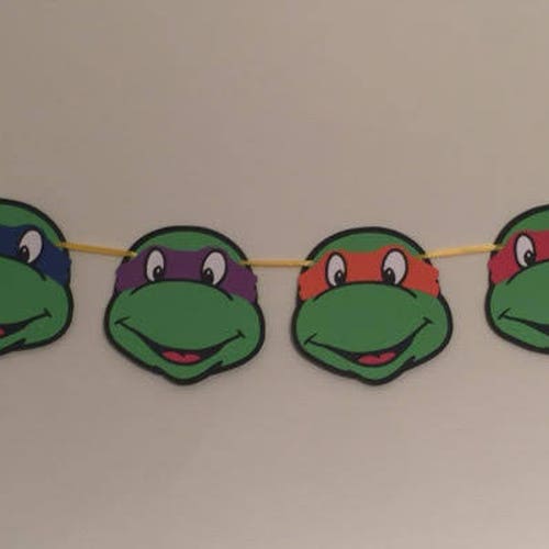 Teenage Mutant Ninja Turtle Banner TMNT Party Banner Ninja - Etsy