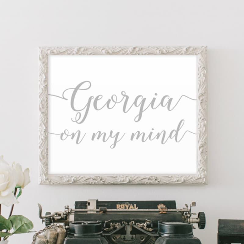 Georgia on My Mind - Etsy