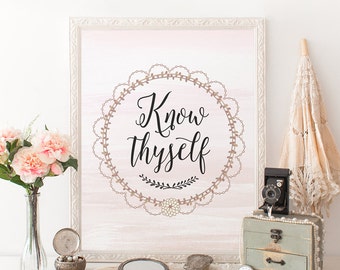 Know thyself | Etsy
