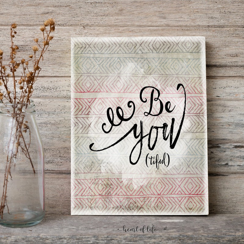 Be You Tiful Sign - Etsy