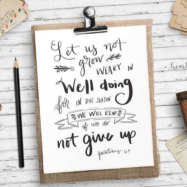 Galatians 6 9 - Etsy