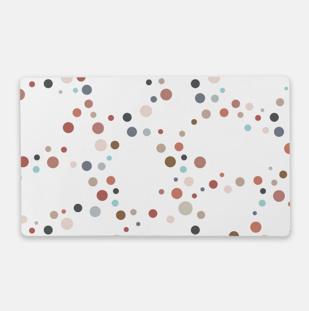 Polka Dot Desk Mat Large Minimal Desk Space Organizer, Polka Dot Mouse ...