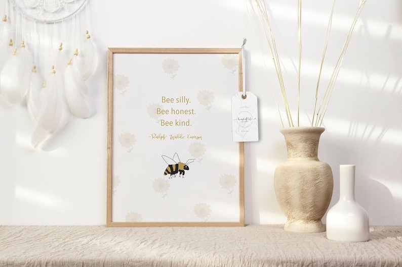 Be Silly Be Honest Be Kind Printable – Whimsical Wall Art Quote for ...