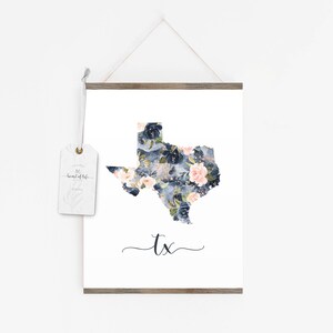 Texas Printable Digital Download Art Print Texas Print for Nursery TX ...