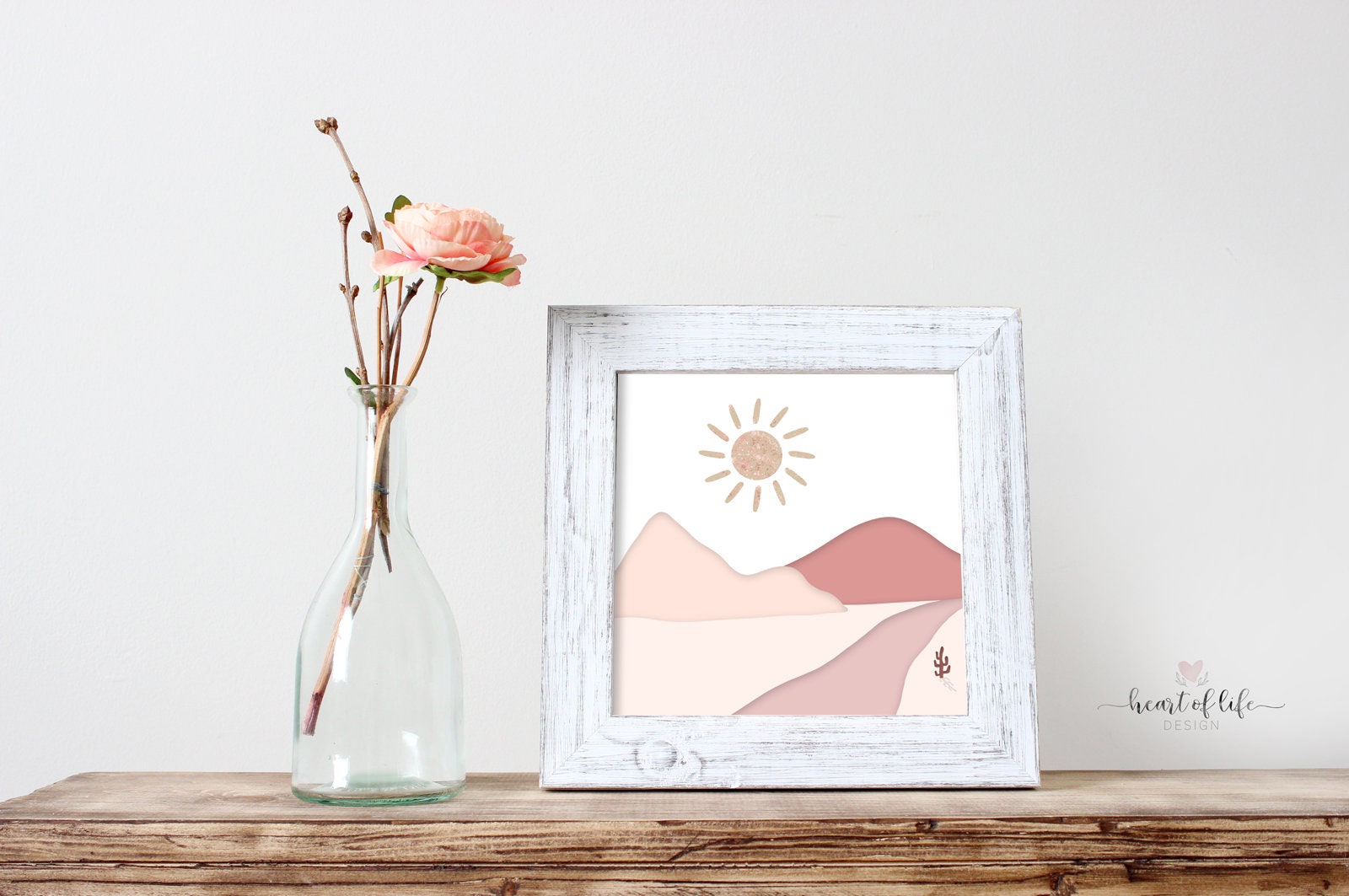 Square Printable Blush Pink Abstract Art Scandinavian Print - Etsy