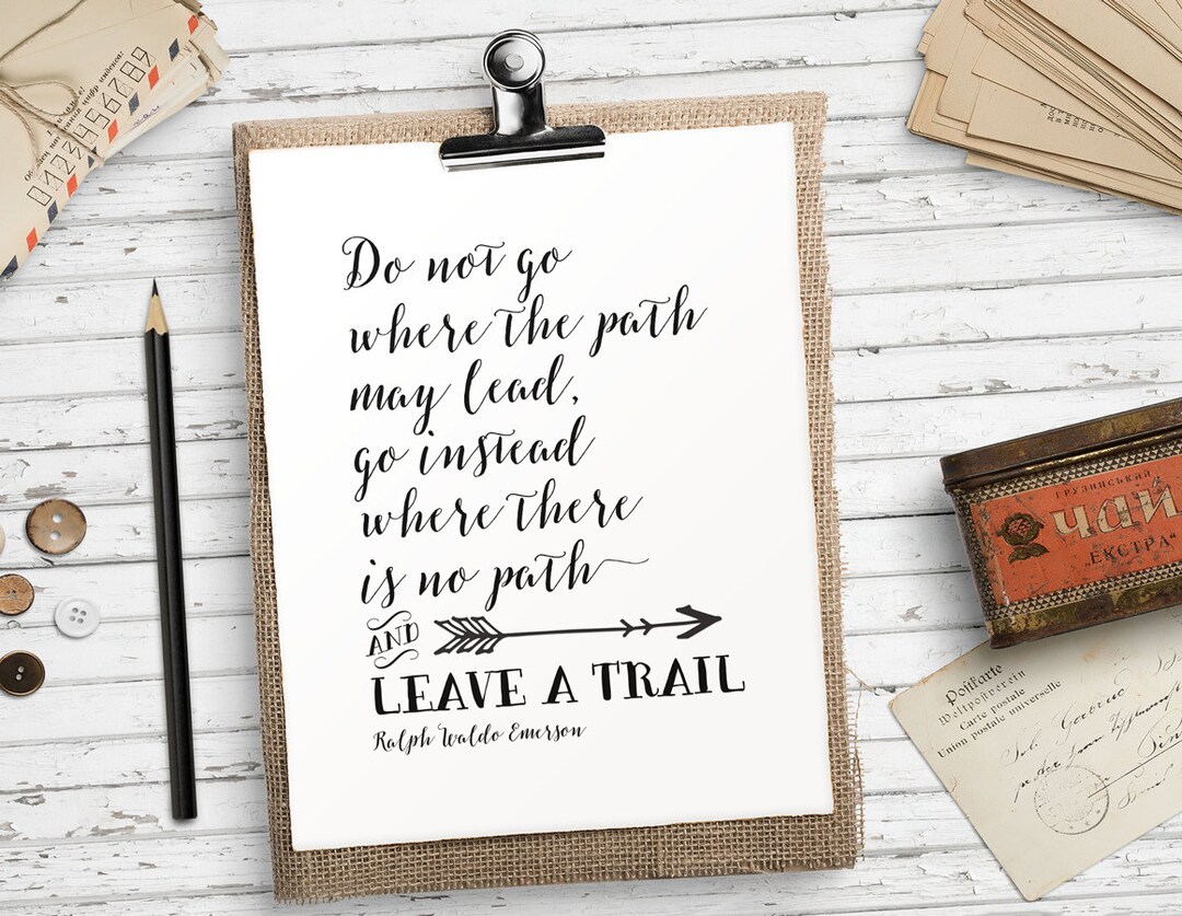 Create Your Own Path Wall Art - Inspirational Quote Print - Digital ...