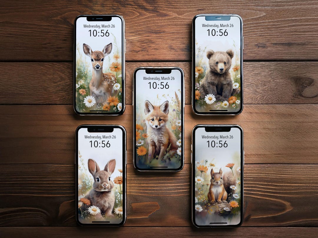 Lock Screen Digital Downloads - Cute Animals, Wildlife Phone ...