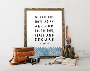 Nautical Bible Verse | Etsy