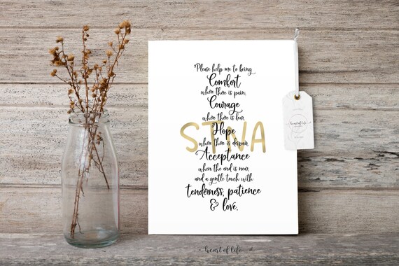 Printable STNA Quote A Nursing Assistant's Prayer Gift - Etsy