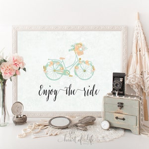 Printable Art Print Inspirational Nursery Quote Enjoy the Ride - Etsy