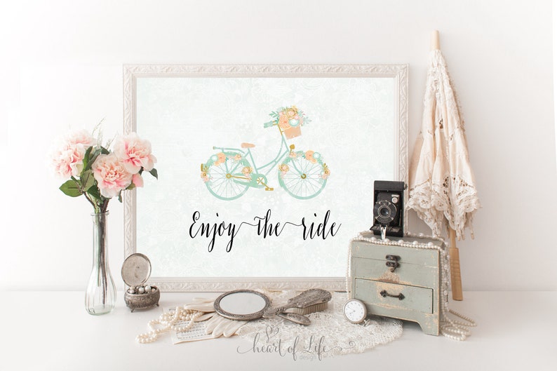 Printable Art Print Inspirational Nursery Quote Enjoy the Ride - Etsy