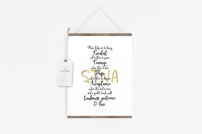 Printable STNA Quote A Nursing Assistant's Prayer Gift for - Etsy