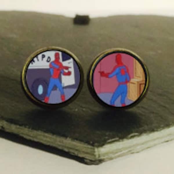 Spiderman Cufflinks - Etsy