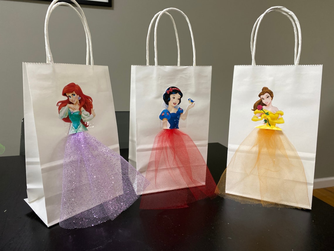 Princess Party Favor Bag Princess Paper Bag Princess Paper - Etsy Australia