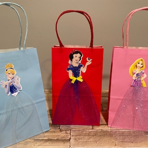 Princess Party Favor Bag Princess Paper Bag Princess Paper - Etsy Australia