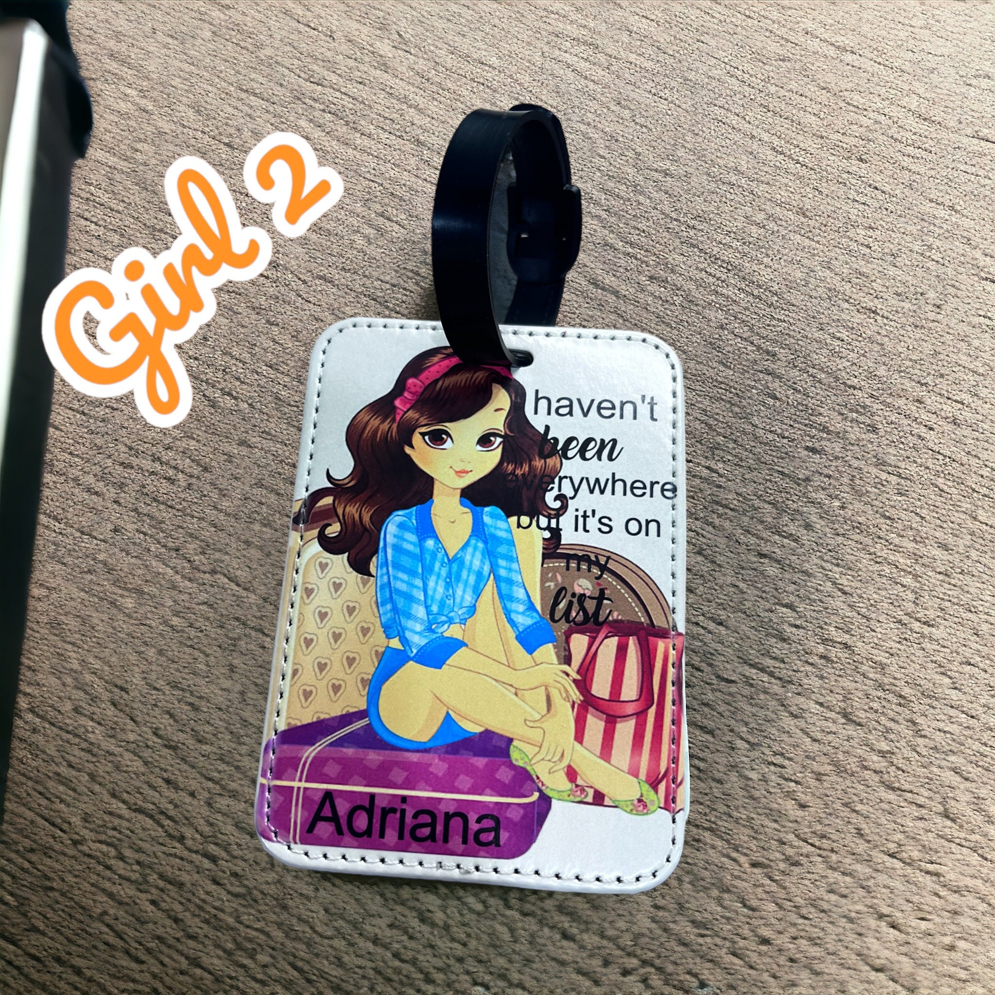 Buy Personalized Luggage Tags, Personalized Vacation Tag, Travel Bag Tag, Backpack Tag, Girls ...