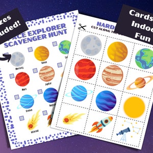 Space Scavenger Hunt: Kids' Indoor Activity (printable PDF) - Etsy
