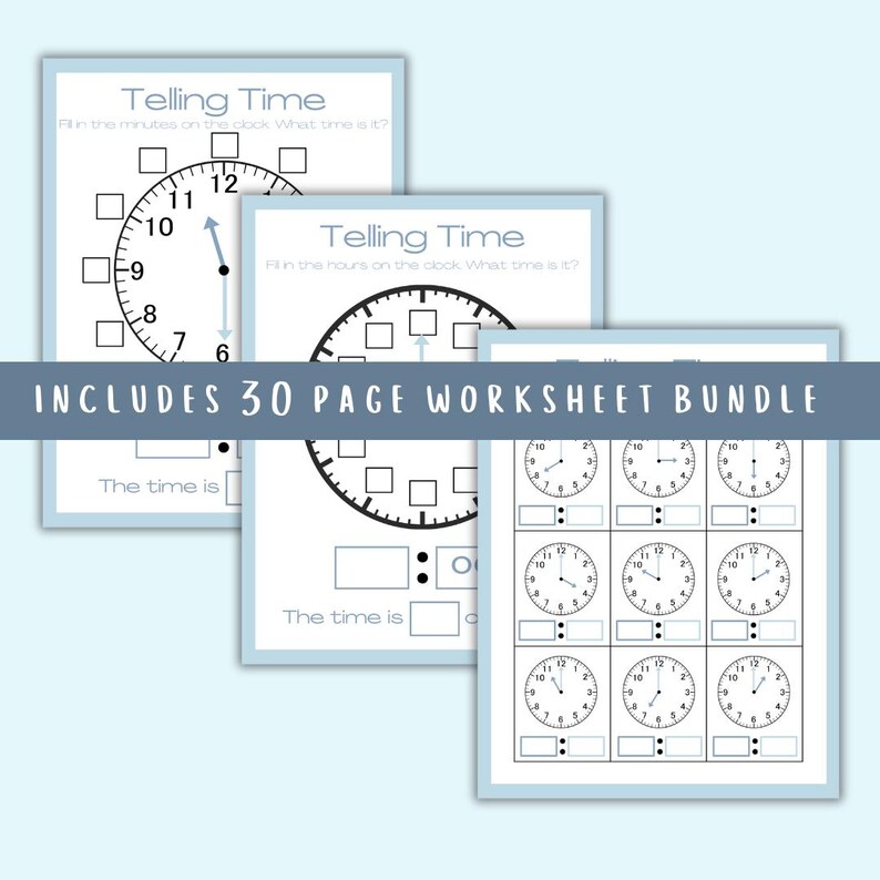 Montessori Time Telling Printable: Clock Wheel Learning Poster (PDF ...