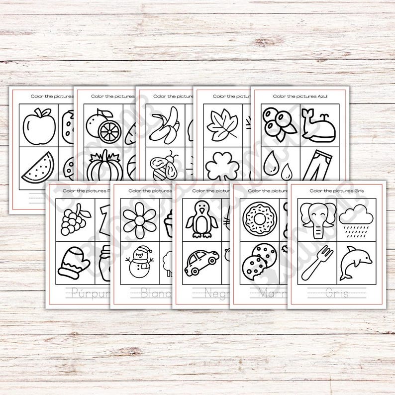 Spanish Colors Flashcards: Bilingual Learning for Kids (digital ...