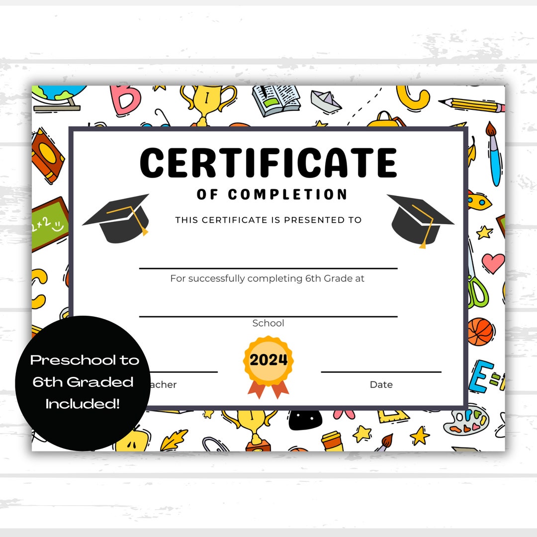2024 PRINTABLE GRADUATION DIPLOMA, Graduation Diploma, Instant Download ...