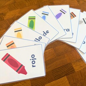 Spanish Colors Flashcards: Bilingual Learning for Kids (digital ...